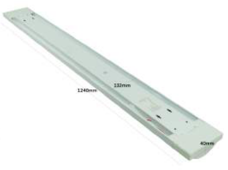 GABINETE LED T8 MODELO “B” 2 TUBOS 18W – AlfaLuz-Iluminacion