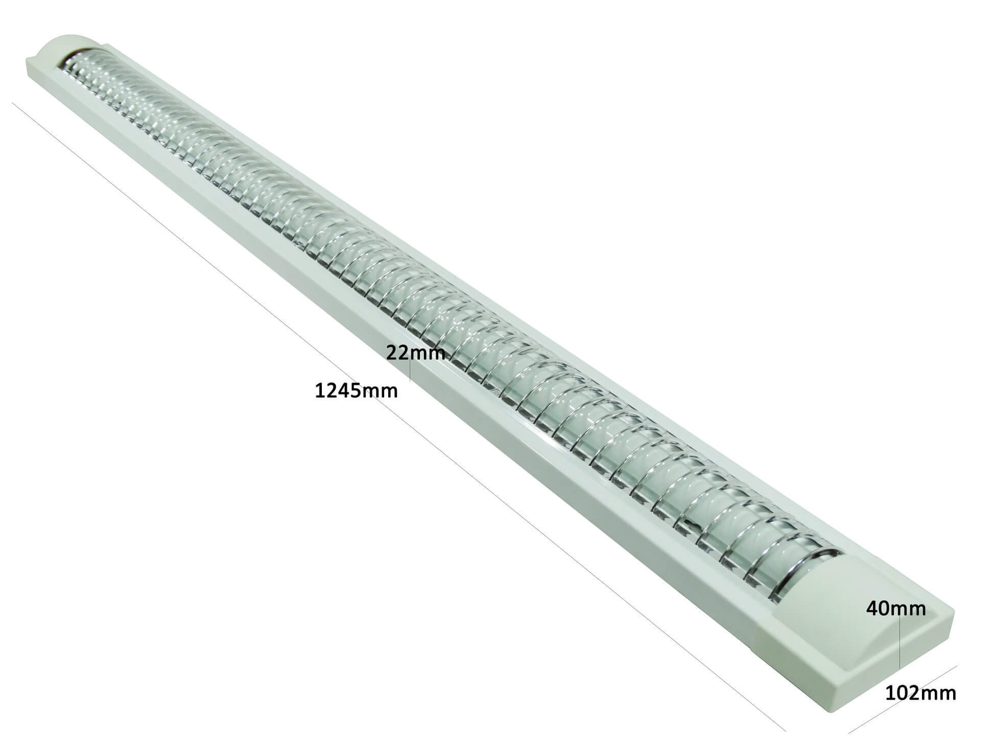 GABINETE LED T8 MODELO “BG” 1 TUBO 18W – AlfaLuz-Iluminacion