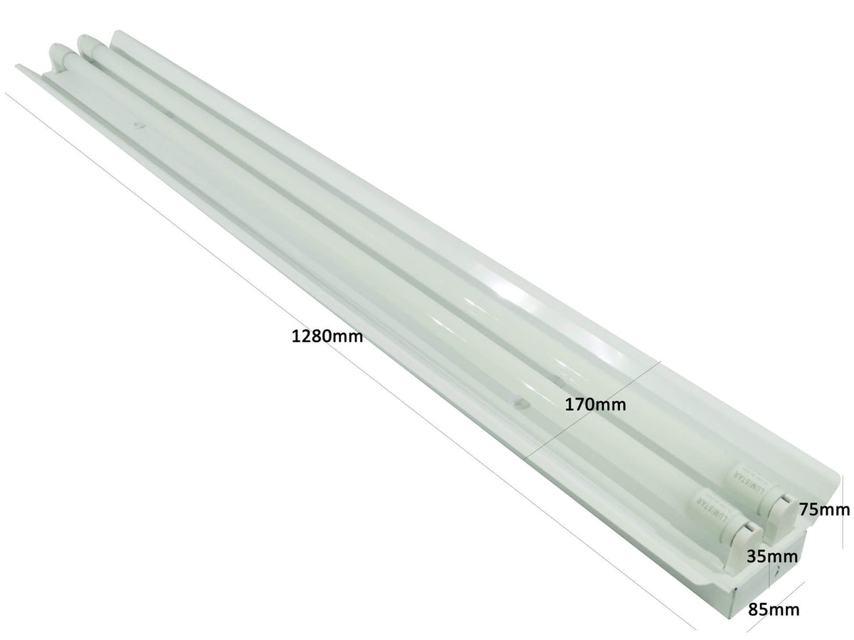 GABINETE LED T8 MODELO “R” 18W – AlfaLuz-Iluminacion