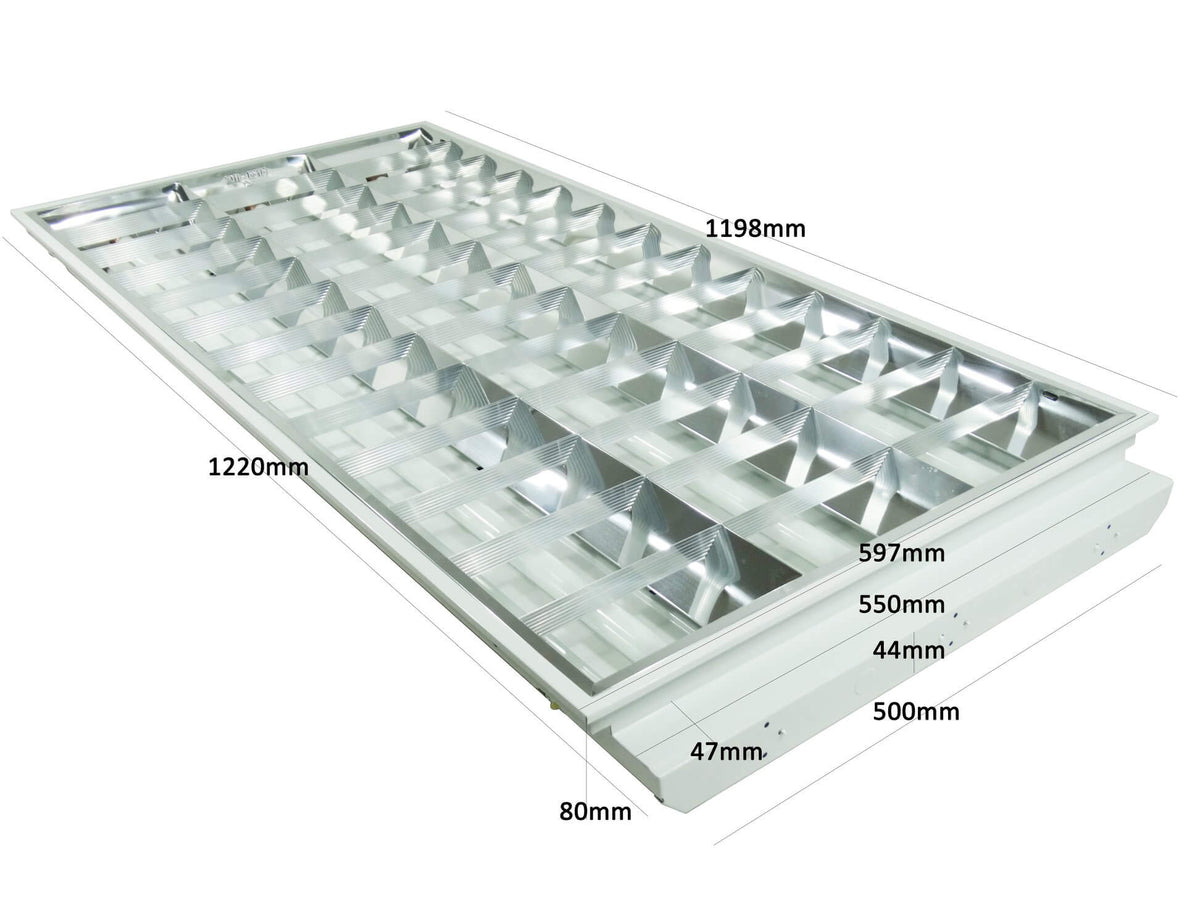 GABINETE LED T8 MODELO “E” 3 TUBOS 18W – AlfaLuz-Iluminacion